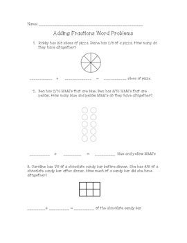 Image result for Adding Fraction Word Problems