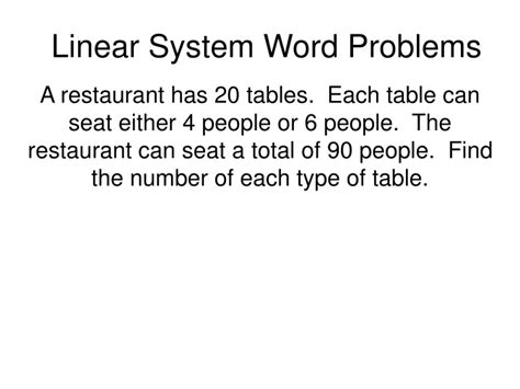 Image result for Linear System Word Problems