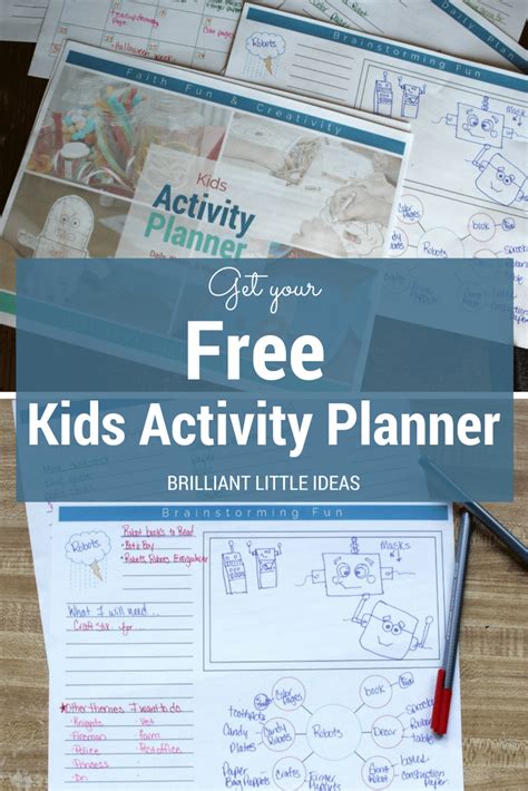 Kids Activity Planner | Brilliant Little Ideas
