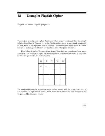 Image result for Double Playfair Cipher Example