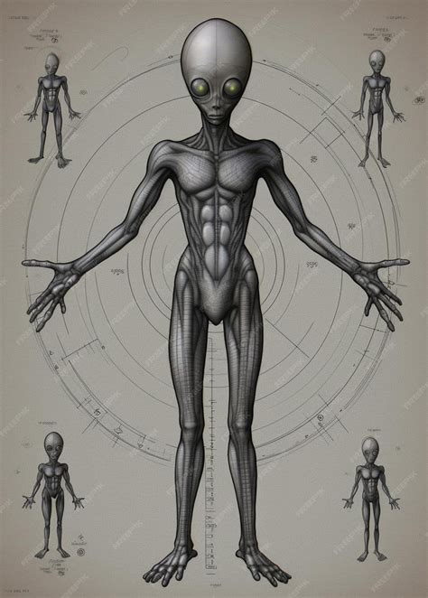 Premium AI Image | A drawing of a alien with green eyes and a blue eyes.