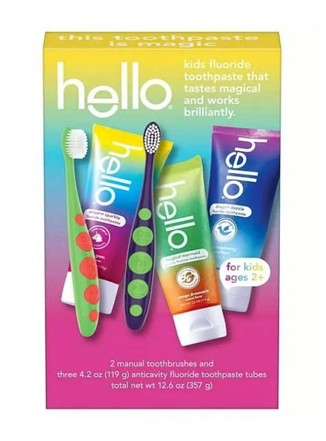 Image result for 3 Pack Hello Toothpaste