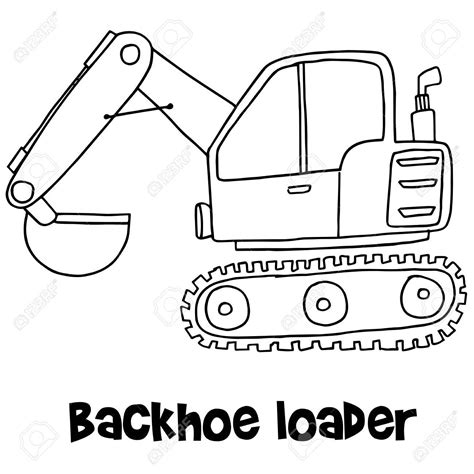 Image result for Backhoe Drawing