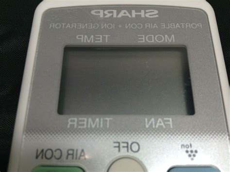 Image result for Sharp Portable AC Remote