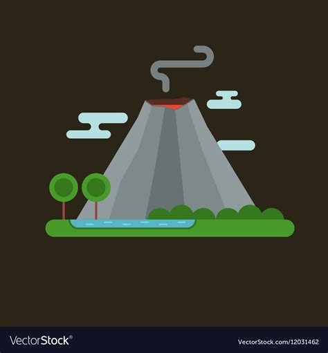 Image result for Volcano Vector