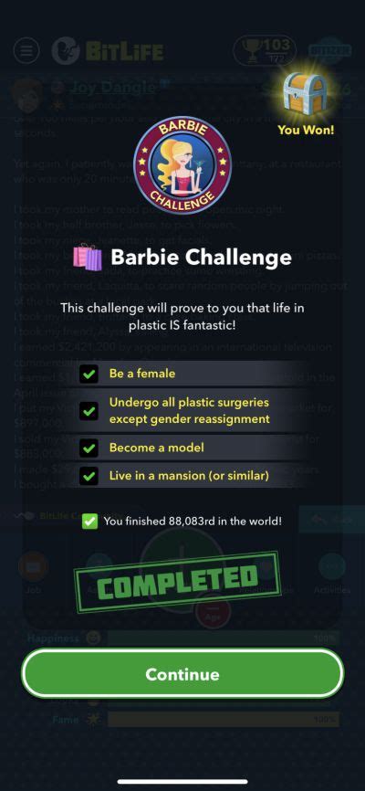 Image result for Barbie Challenge Bit Life