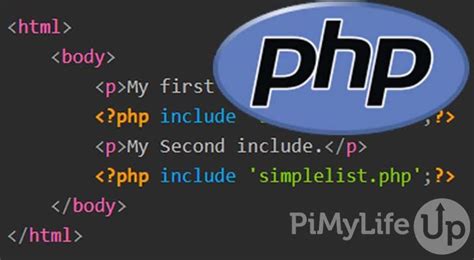 Image result for PHP Include Code