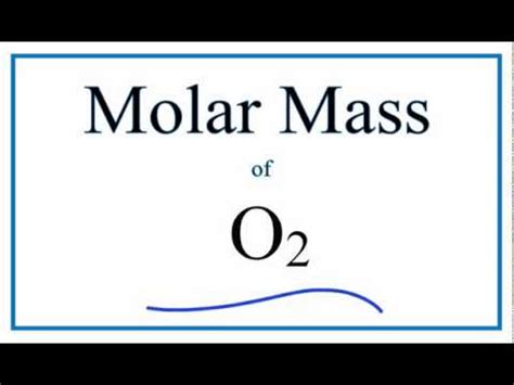 Image result for O2 Molar Mass