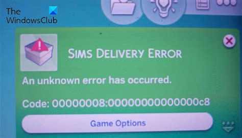 Image result for Sims Error Msg