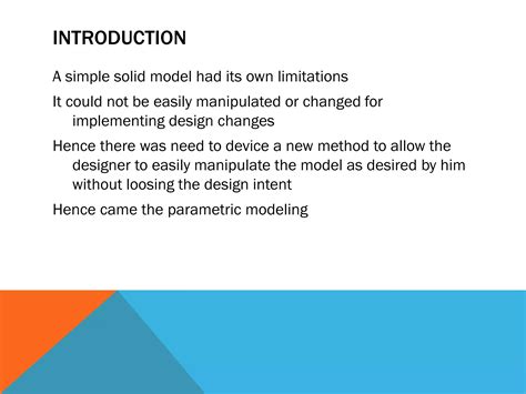 Image result for Introduction of Parametric Modelling