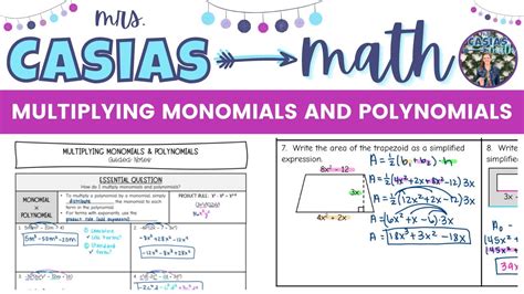 Image result for Multiplying Monomials Examples