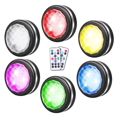 Image result for LED Color Changing Puck Lights