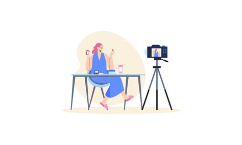 Image result for She Is Recording a Makeup Tutorial Cartoon