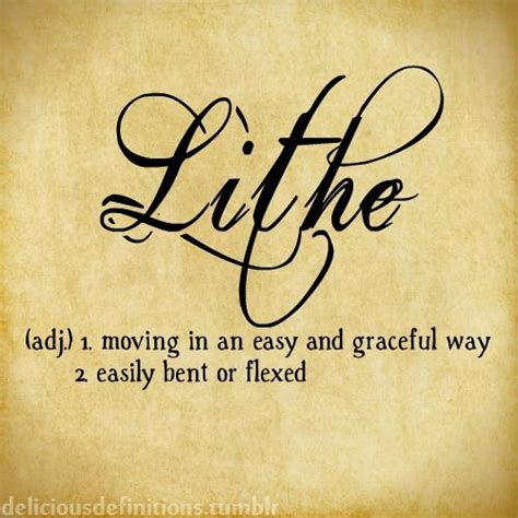 Image result for Define Lithe