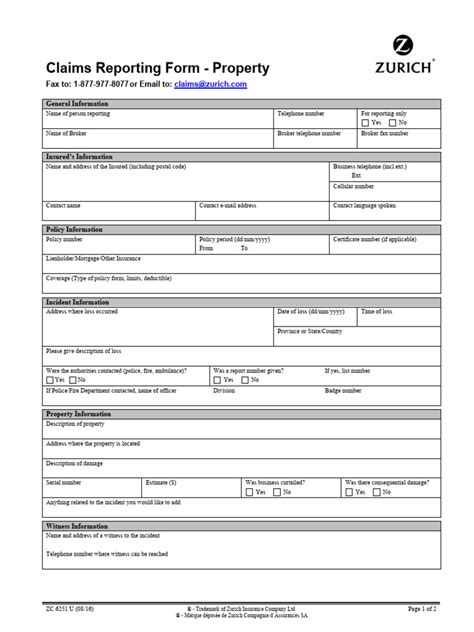 Image result for Intact Insurance Property Claim Form