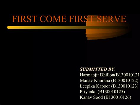 Image result for Operating System First Come First Serve