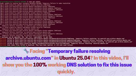 Image result for Temporary Failure Resolving Security.Ubuntu.com