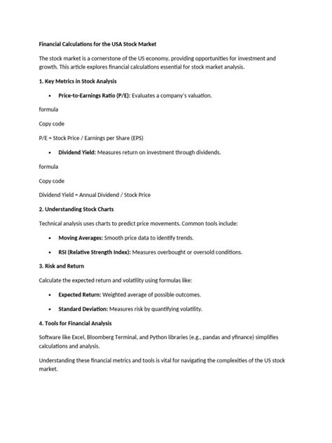 Image result for Stock Calculation