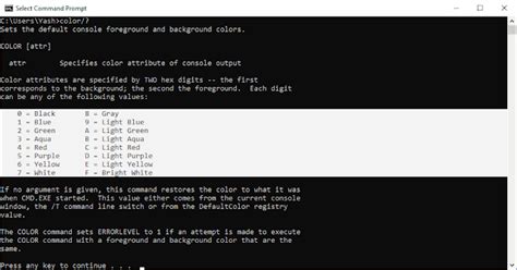 Image result for CMD Commands Color Change