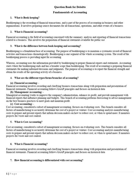 Image result for Common Accounting Questions