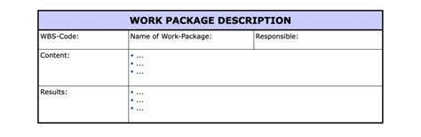 Image result for Work Package Definition