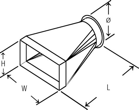Image result for Rectangular to Round Transition