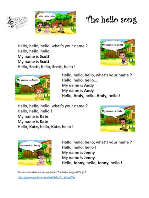 Image result for Hello Hello Hello Song