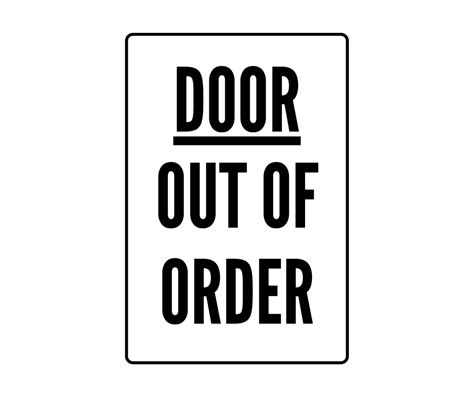Image result for Out of Order Sign