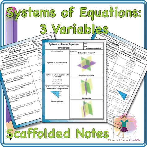 Image result for Formulate 3 Variable Systems Practice Worksheet