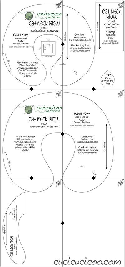 Image result for Adult Neck Pillow Pattern