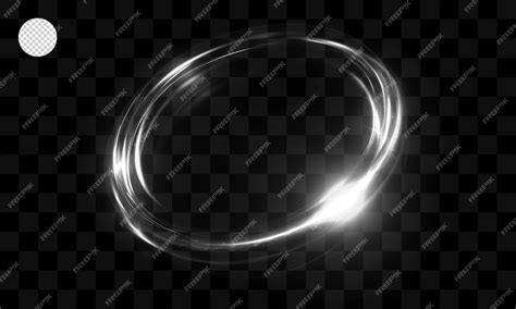 Premium PSD | Light effect on a transparent background