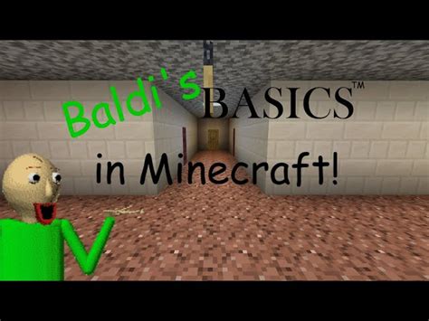 Image result for Baldi's Basics Minecraft Map