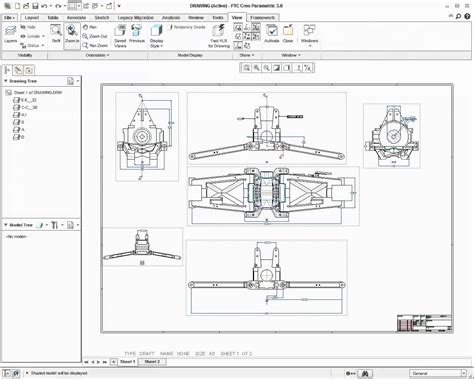 Image result for Creo Drawing Table