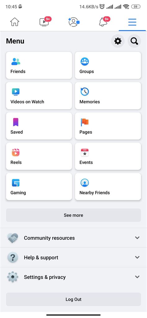 Image result for iOS and Android Facebook Menu Differences