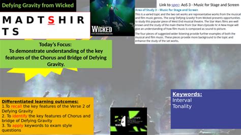 Image result for Defying Gravity Edexcel