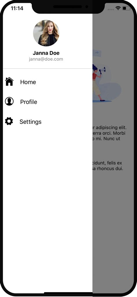 Image result for React Native Drawer Layout