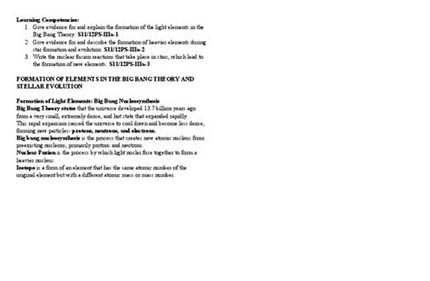 Image result for Formation of Elements