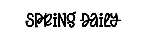 Image result for Spring Daily Font