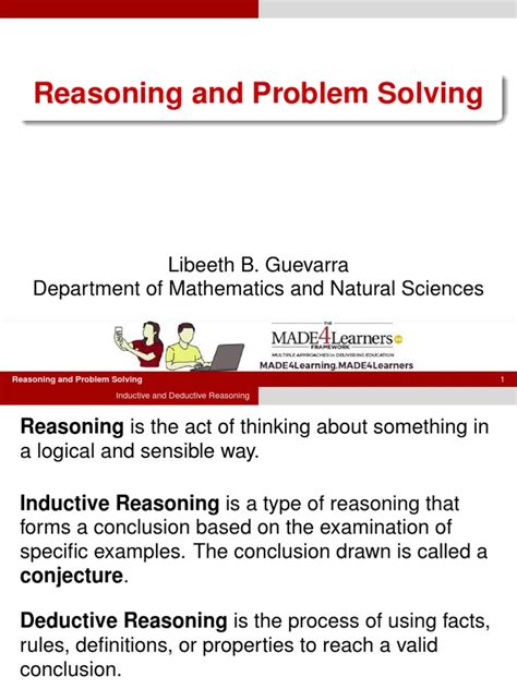 Image result for Problem Solving Deductive Reasoning