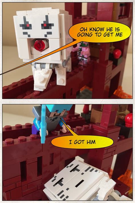 Image result for Puppet Steve LEGO Minecraft Nether