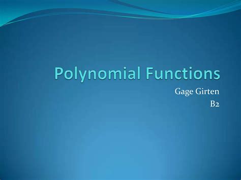 Image result for Polynomial Function Types
