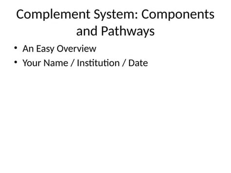 Image result for Complement System Components