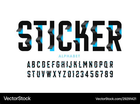 Image result for Sticker Text Font