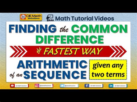 Image result for Common Difference Definition Math