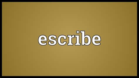 Image result for Using Escribe
