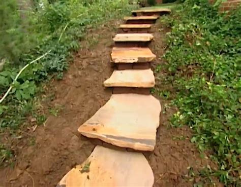 Image result for How to Set Stone Landscape Steps