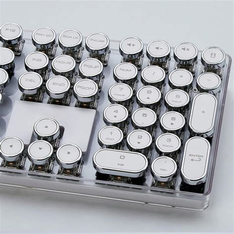 Retro Typewriter Keyboard Keycaps, White – Soho Emporium