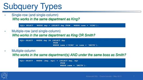Image result for Advanced Subqueries Table Command