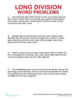 Image result for Division Word Problems Examples
