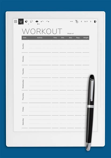 Image result for Exercise Template